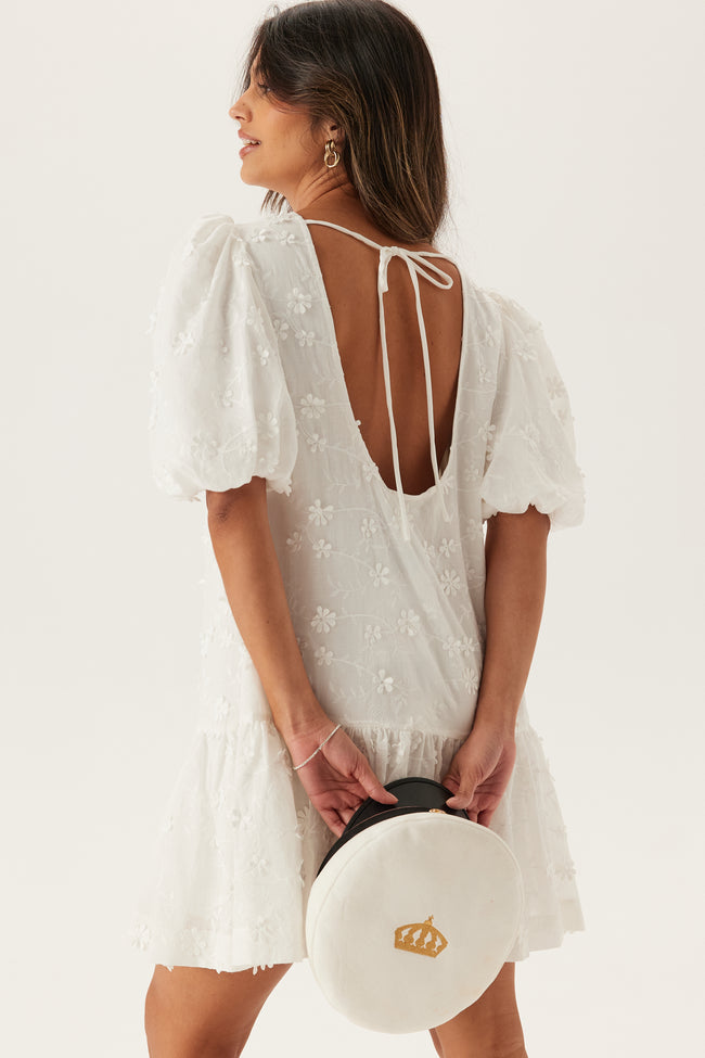 Bubbleroom occasion - Bubbleroom Occasion - 3D Embroidered Puff Sleeve ...