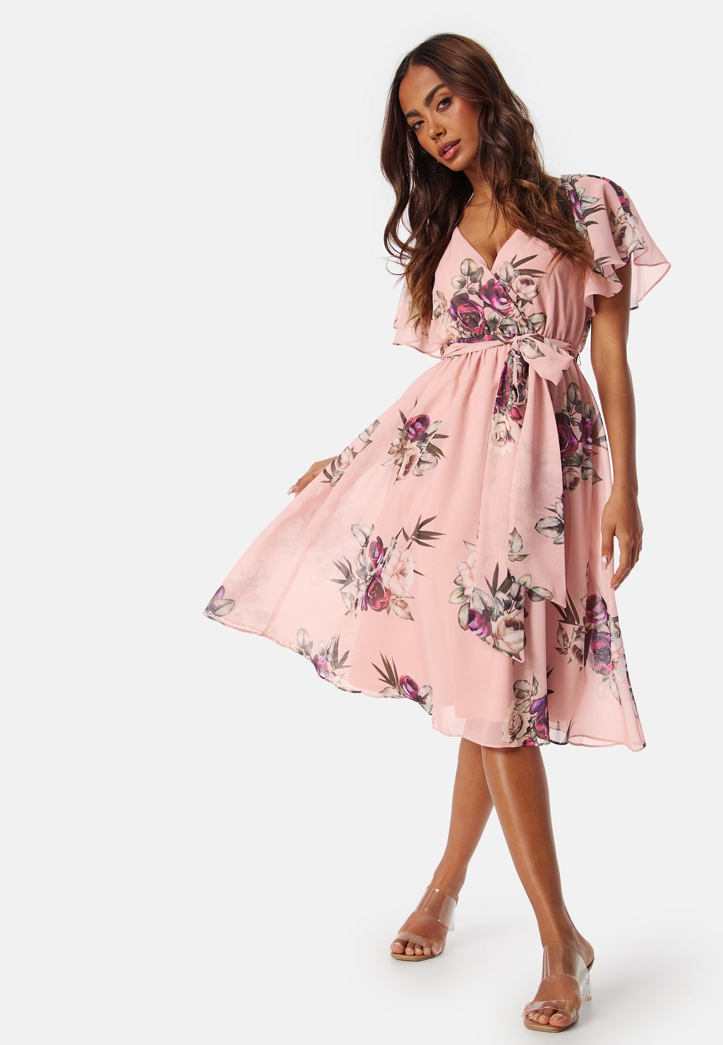Flutter Floral Midi Dress – Bubbleroom